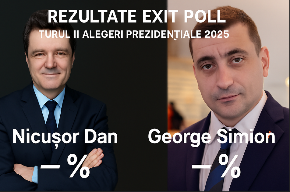 Exit Poll Alegeri Prezidențiale 2025 Nicușor Dan vs George Simion